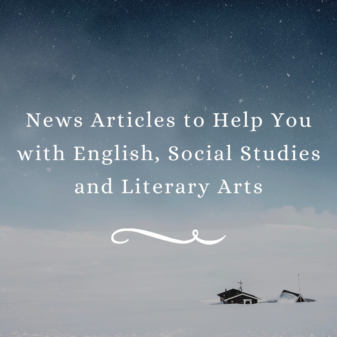 News Articles for English and Social Studies – Teacher Jo